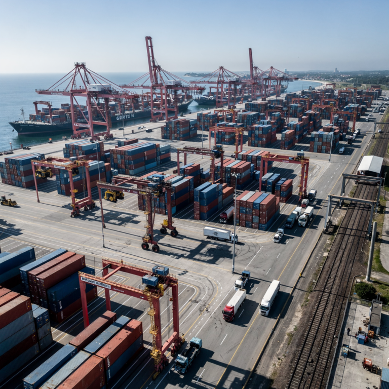 Port automation with an automated container terminal - loadmaster.ai