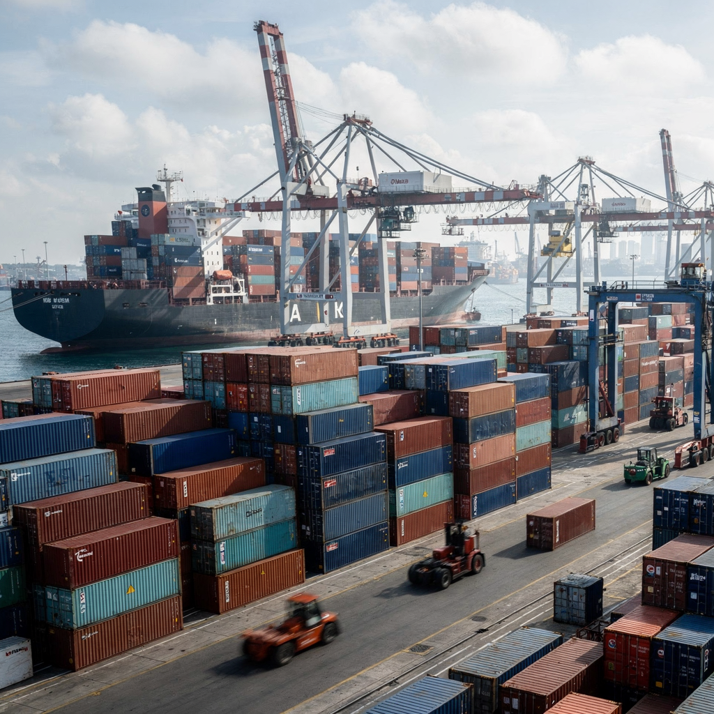 Replanning for disruption in maritime container ports - loadmaster.ai